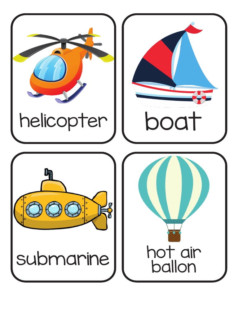 Means of Transport Flashcards | PDF