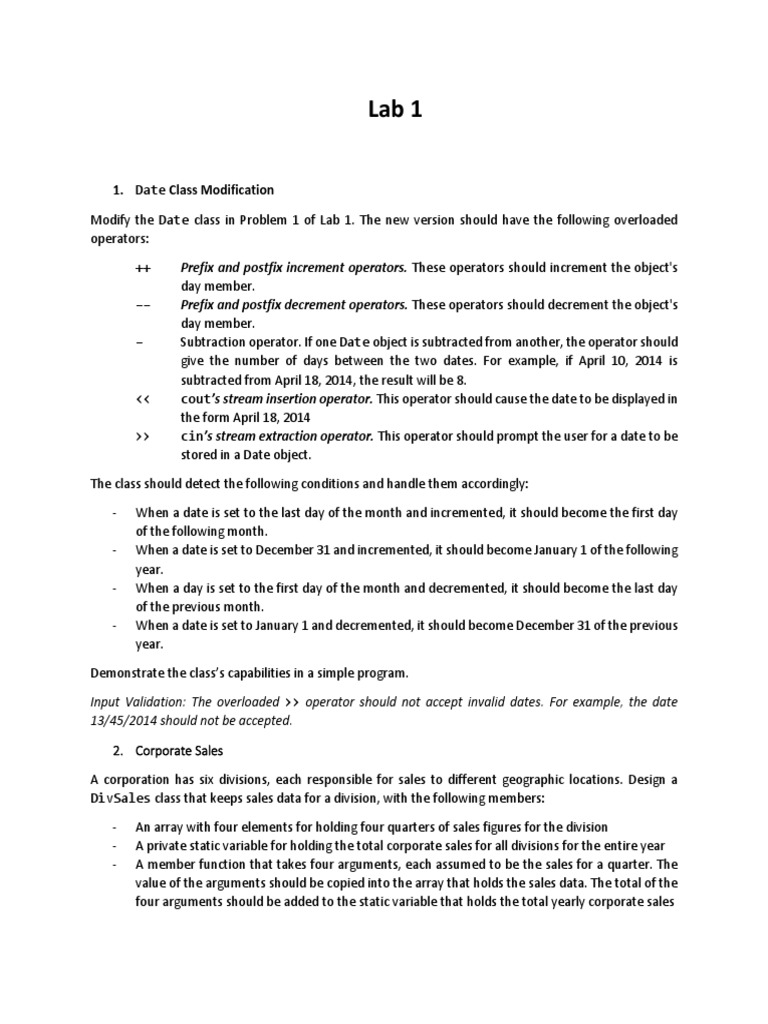 Lab 2 Class 14 15 Stl Pdf Class Computer Programming Parameter Computer Programming