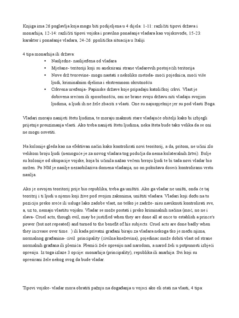 Machiavelli Vladar | PDF