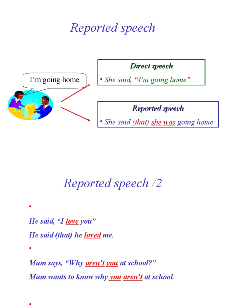 Reported Speech: Rules and Examples | PDF