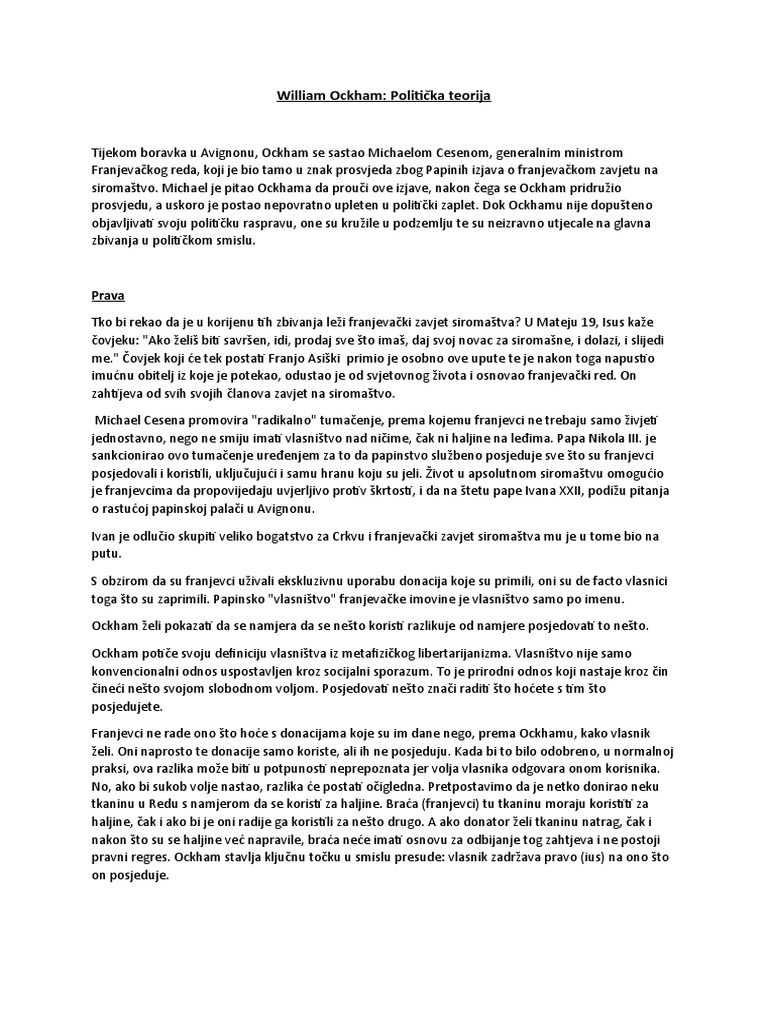 William Ockham - Skripta | PDF