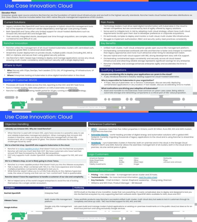Rancher Use Case Cloud | PDF | Cloud Computing | Computer Science