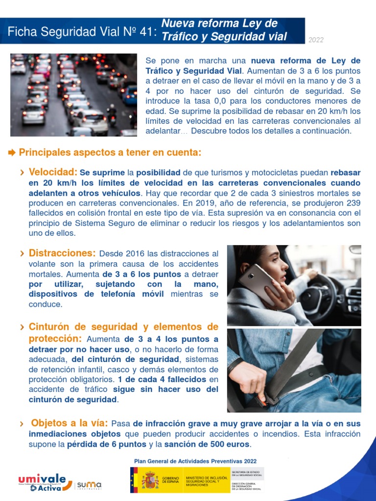 Ficha Seguridad Vial Pdf Seguridad Vial Transporte De Tierra