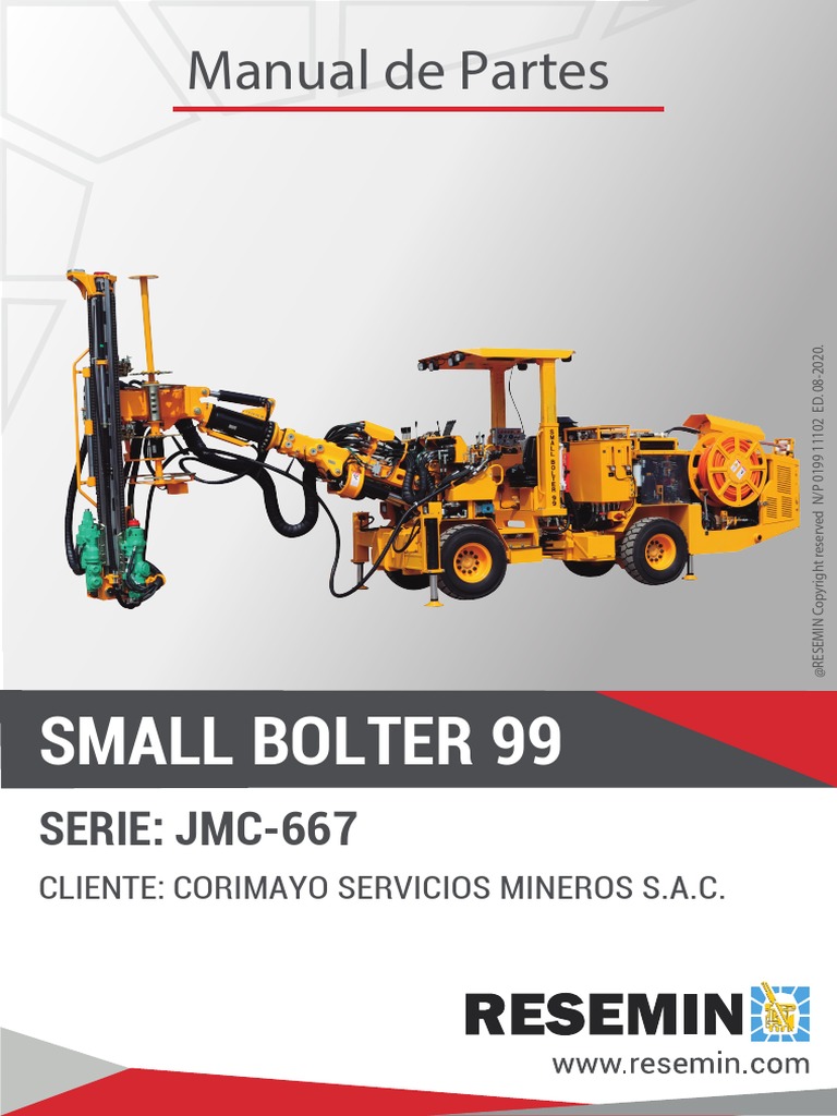 Manual de Partes Small Bolter 99 Jmc-667 | PDF | Daños y perjuicios ...