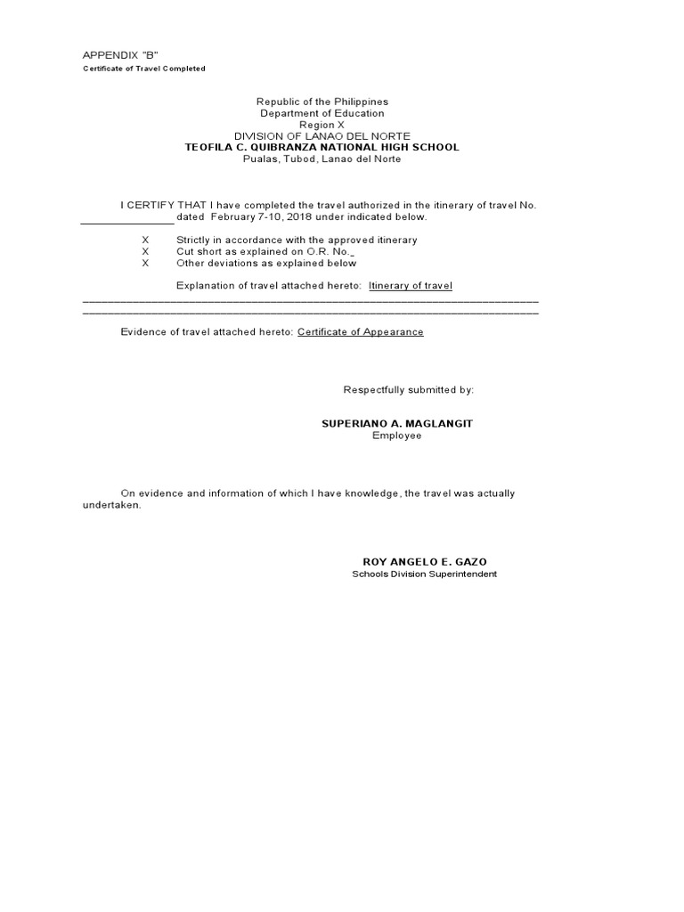 Appendix B | PDF | Philippines | Government