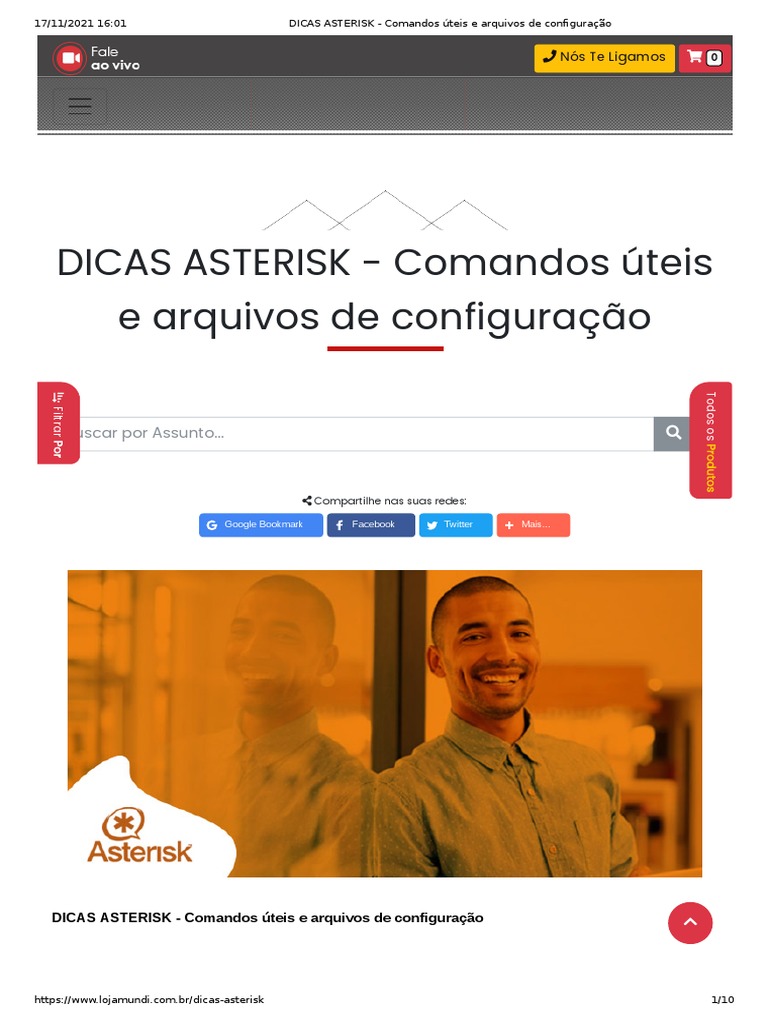 DICAS ASTERISK - Comandos Úteis e Arquivos de Configuração | PDF ...