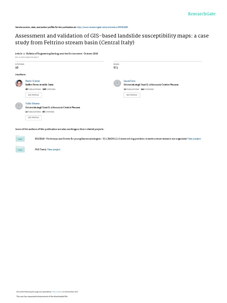 Italy Casestudy | PDF | Landslide | Erosion