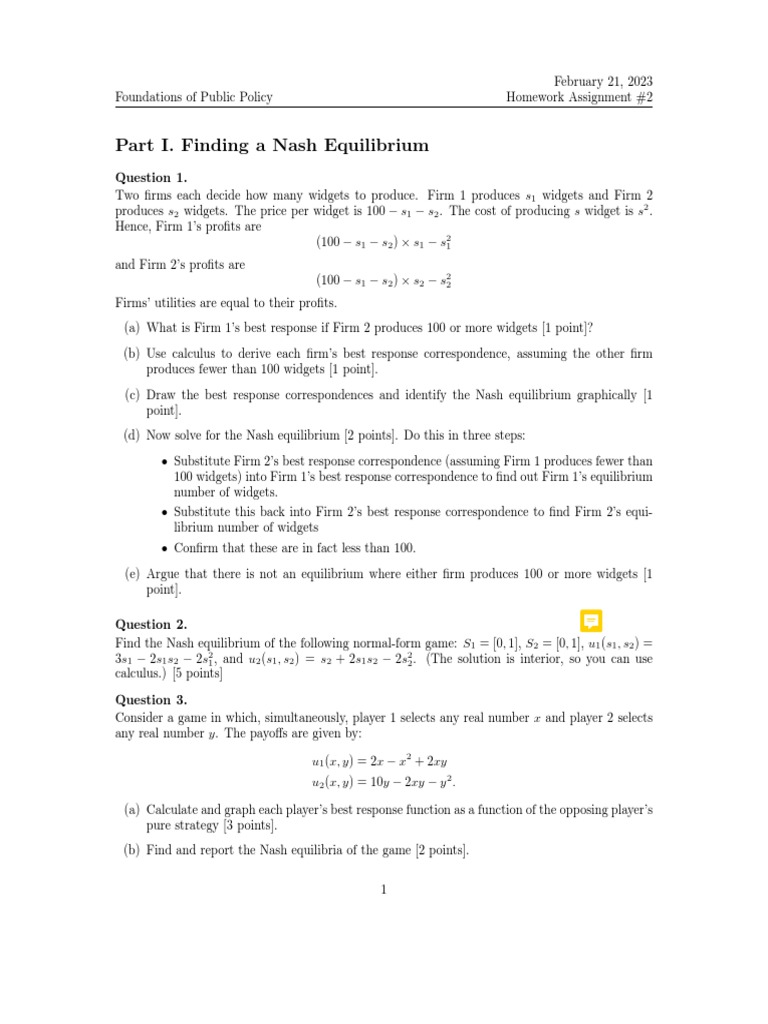 FPP Homework 2 | Download Free PDF | Economic Equilibrium | Quantitative Research