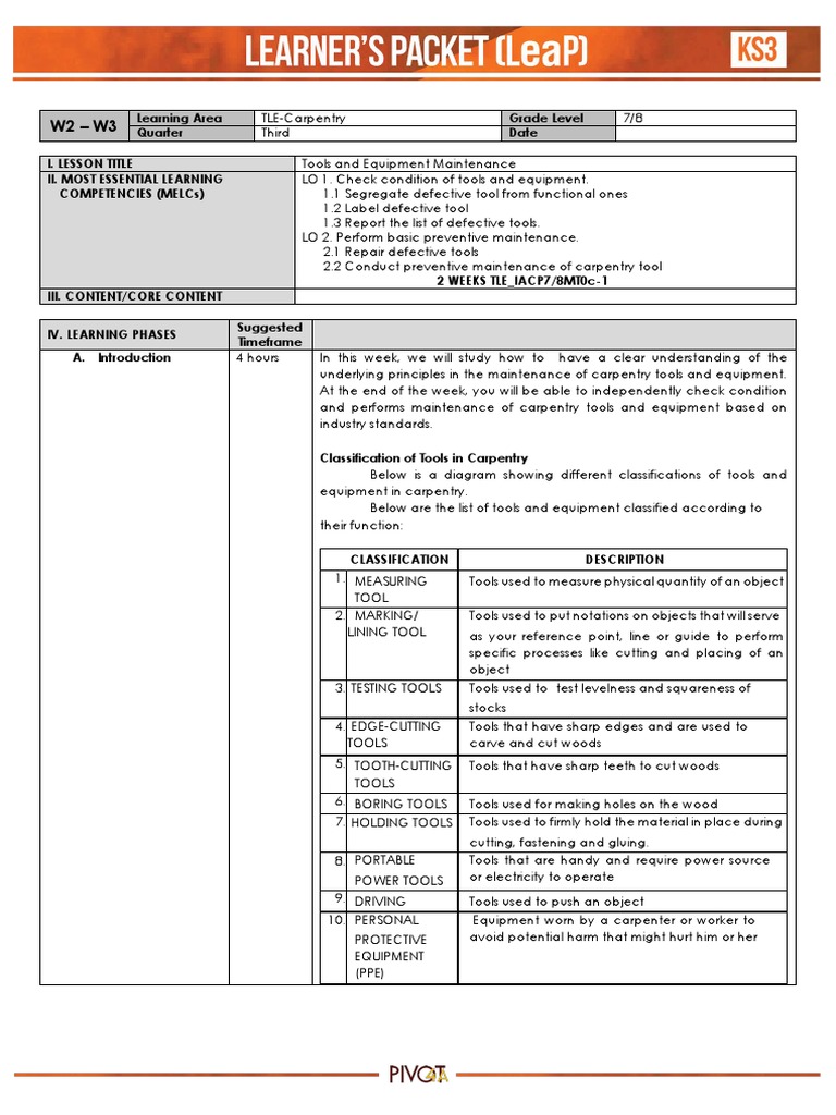 Carpentry Tool Maintenance Guide | PDF | Lubricant | Physical Sciences