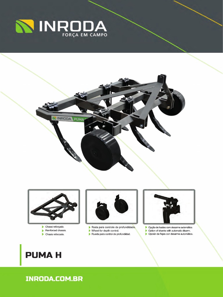 Subsolador PUMA H: Descompactação Eficiente | PDF