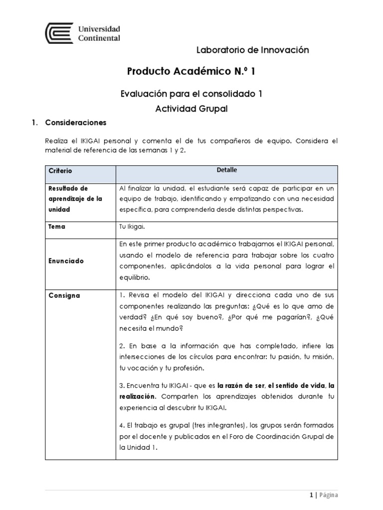 PA 01 - U1 - Trabajo Con Rúbrica | PDF