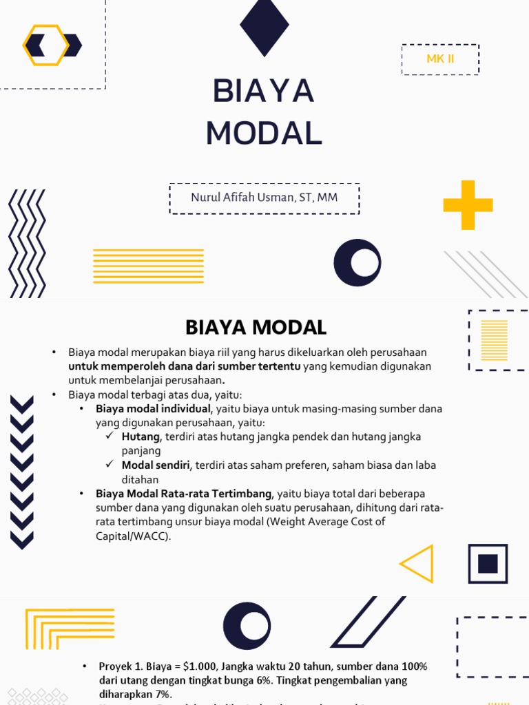 Biaya Modal | PDF