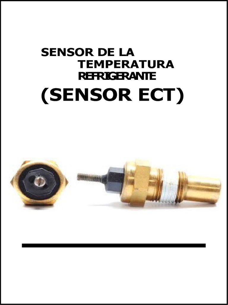 Manual Sensor Ect | PDF | Inyección de combustible | Temperatura