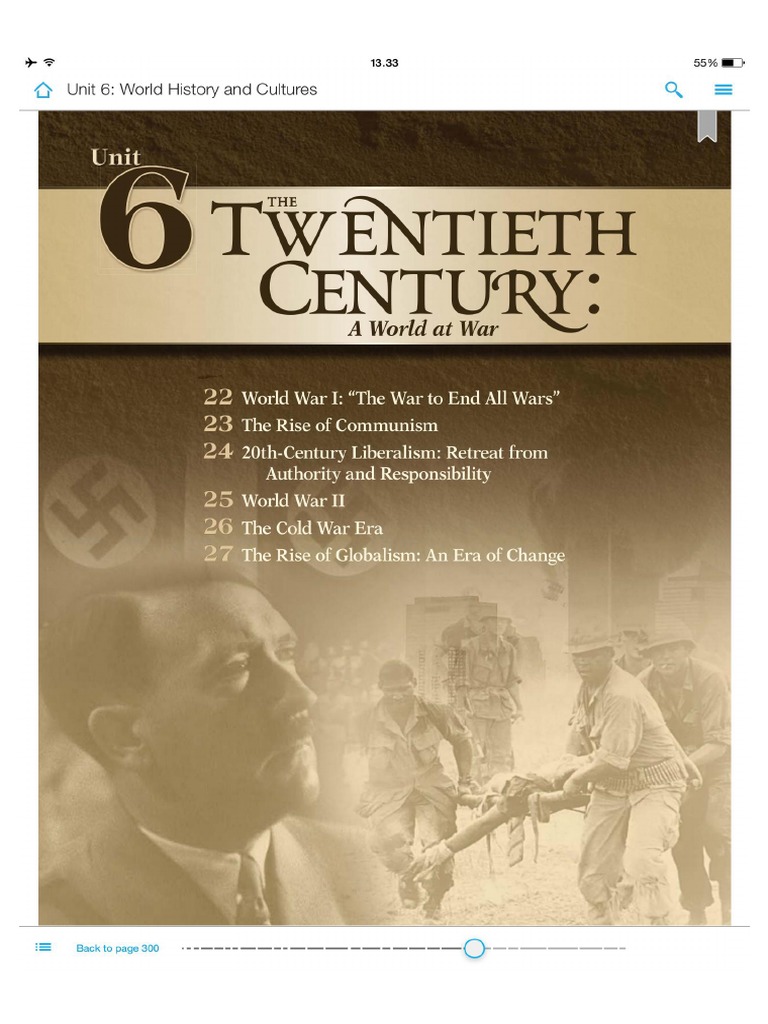 Unit 6 The Twentieth Century: A World at War | PDF