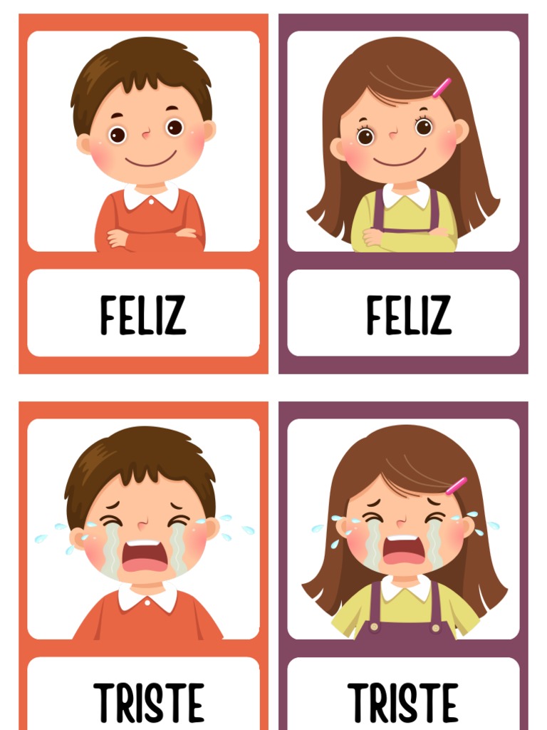 Tarjetas de Emociones | PDF