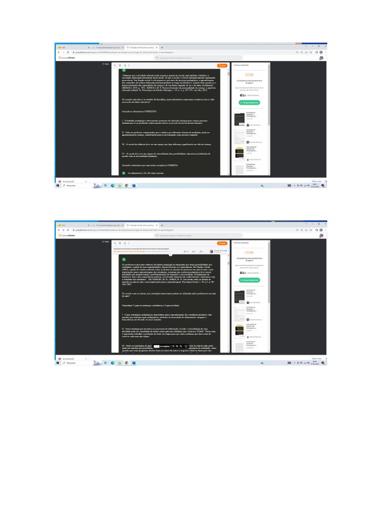 Questoes Passei Direto | PDF