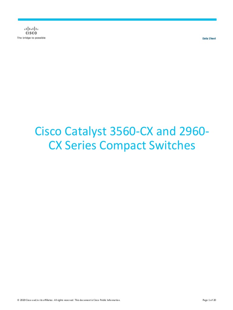 Datasheet c78 733229 | PDF | Network Switch | Computer Network