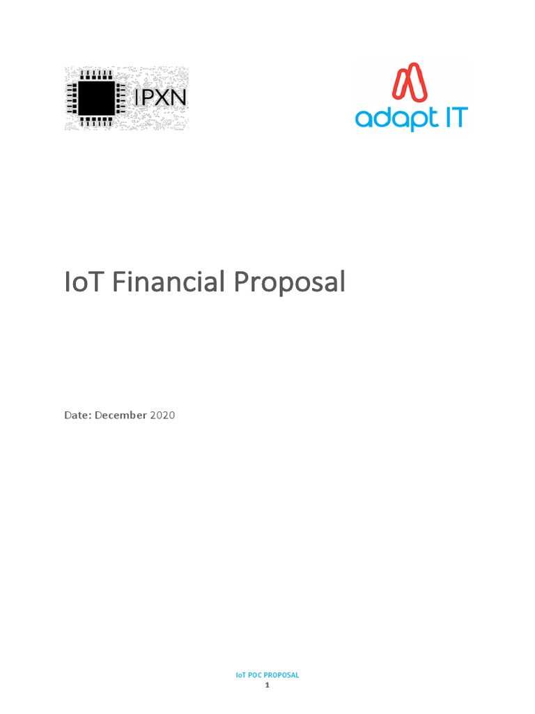 Ethiotel - IOT - Financial Proposal | PDF | Internet Of Things ...