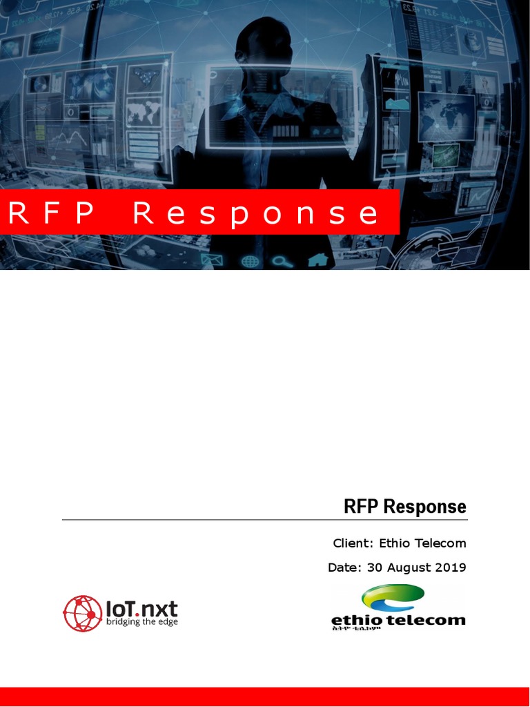 IoTnxt RFP Response To Ethio Telecom | PDF | Internet Of Things | Home ...