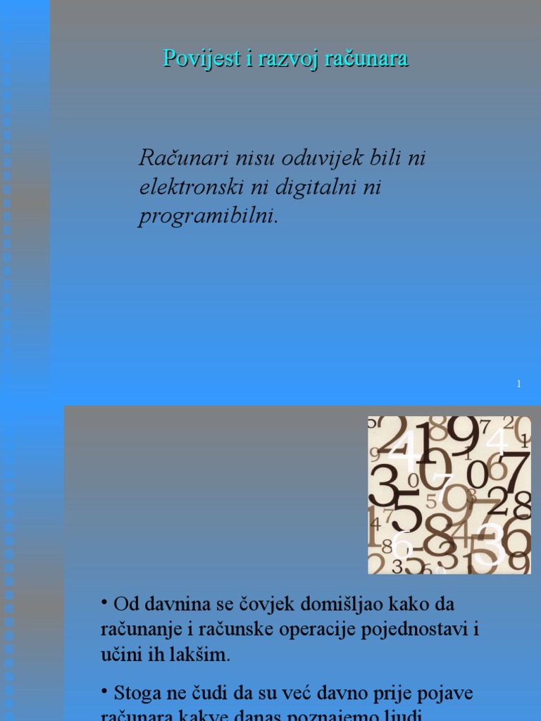 02 Historijski Razvoj Računara | PDF