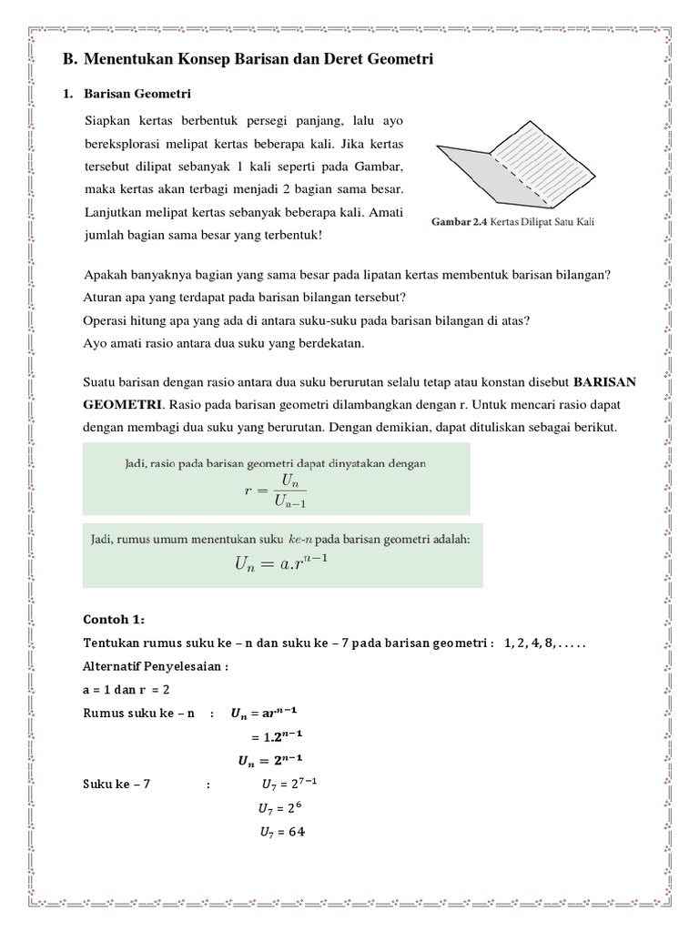 Barisan Dan Deret Geometri | PDF