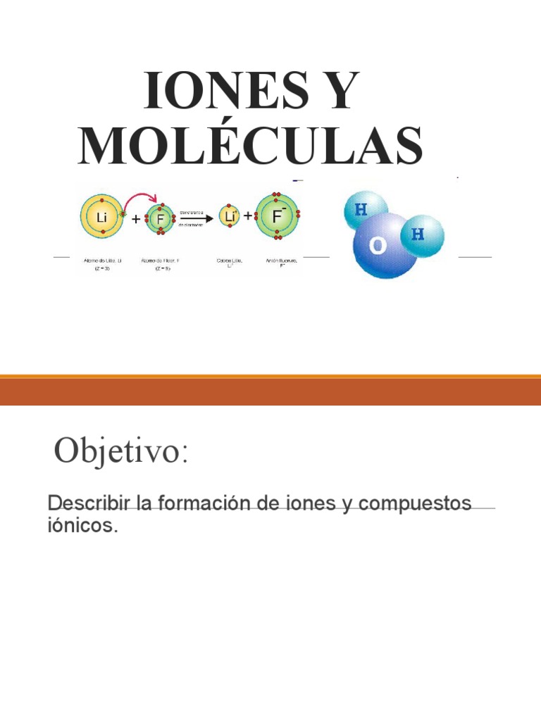 IONES Y MOLECULAS 8 Básicos | PDF