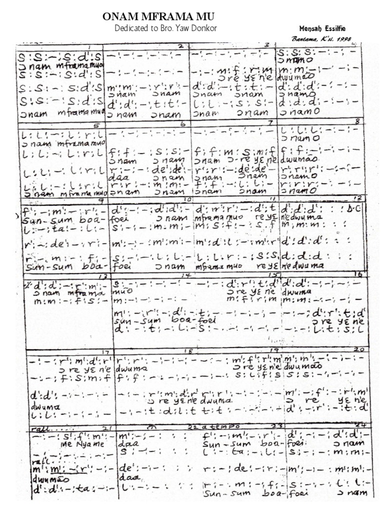 Onam Mframa Mu | PDF