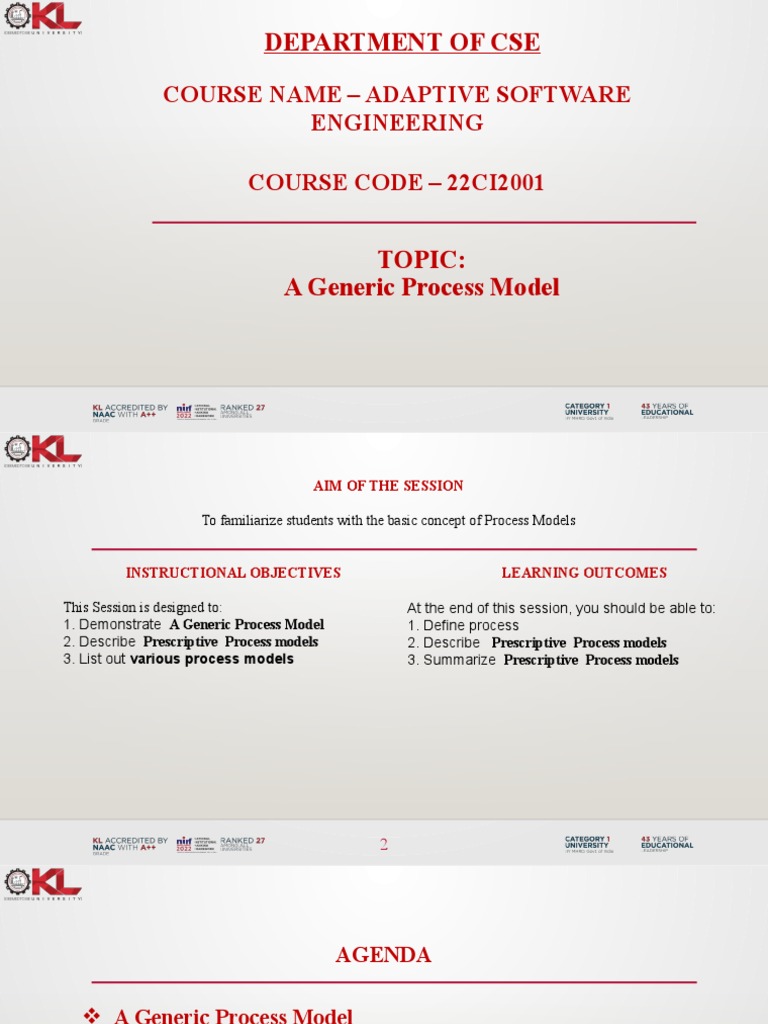 A Generic Process Model Session 3 | PDF