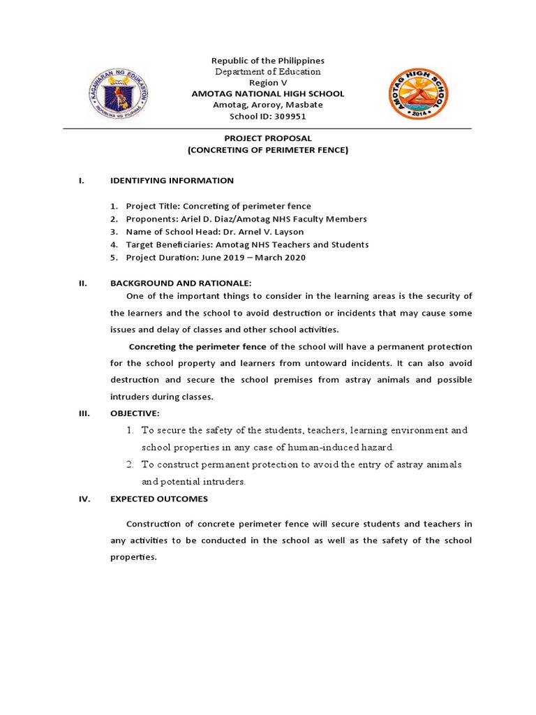 Project ProposalConcreting of Perimeter Fence | PDF