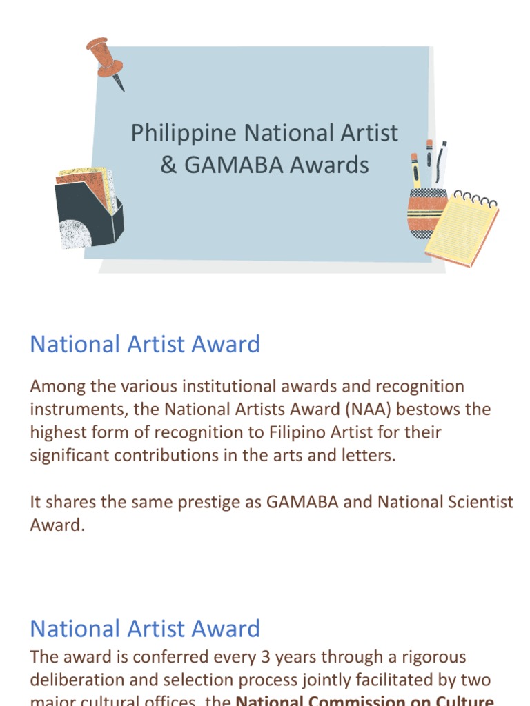 CPAR W5 NAA and GAMABA | PDF | The Arts | Philippines