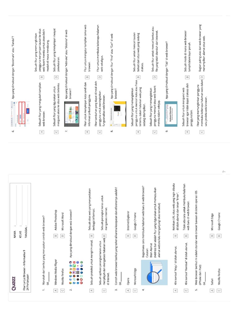 Print L1 - Fitur Lanjut Browser - Untuk Telat Mengerjakan Tugas | PDF