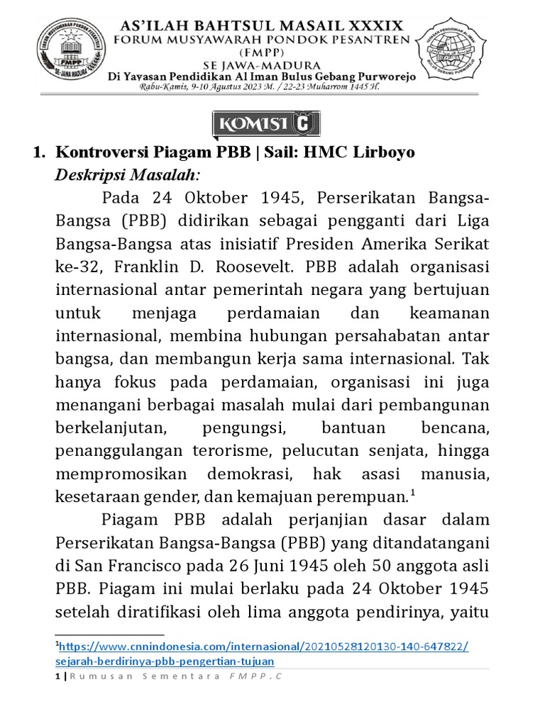 FMPP Komisi C Final. | PDF