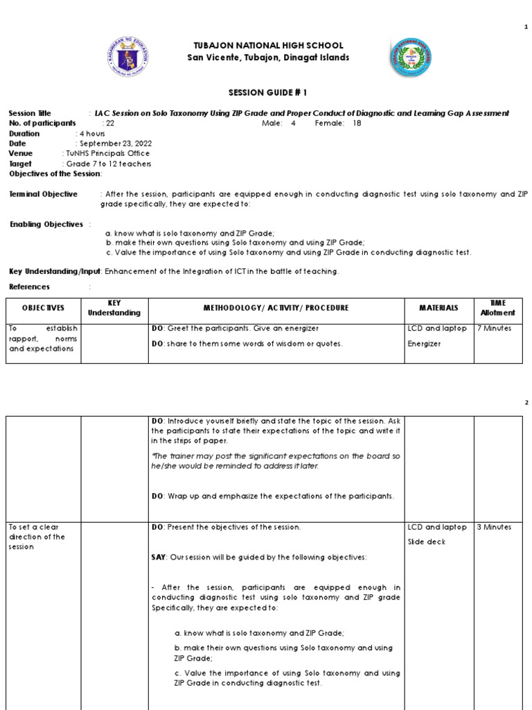 LAC Accomplishment Report | PDF