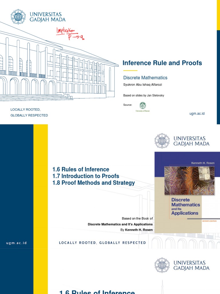 Discrete Math 02 - Inference Rule and Proofs | PDF | Mathematical Proof | Theorem