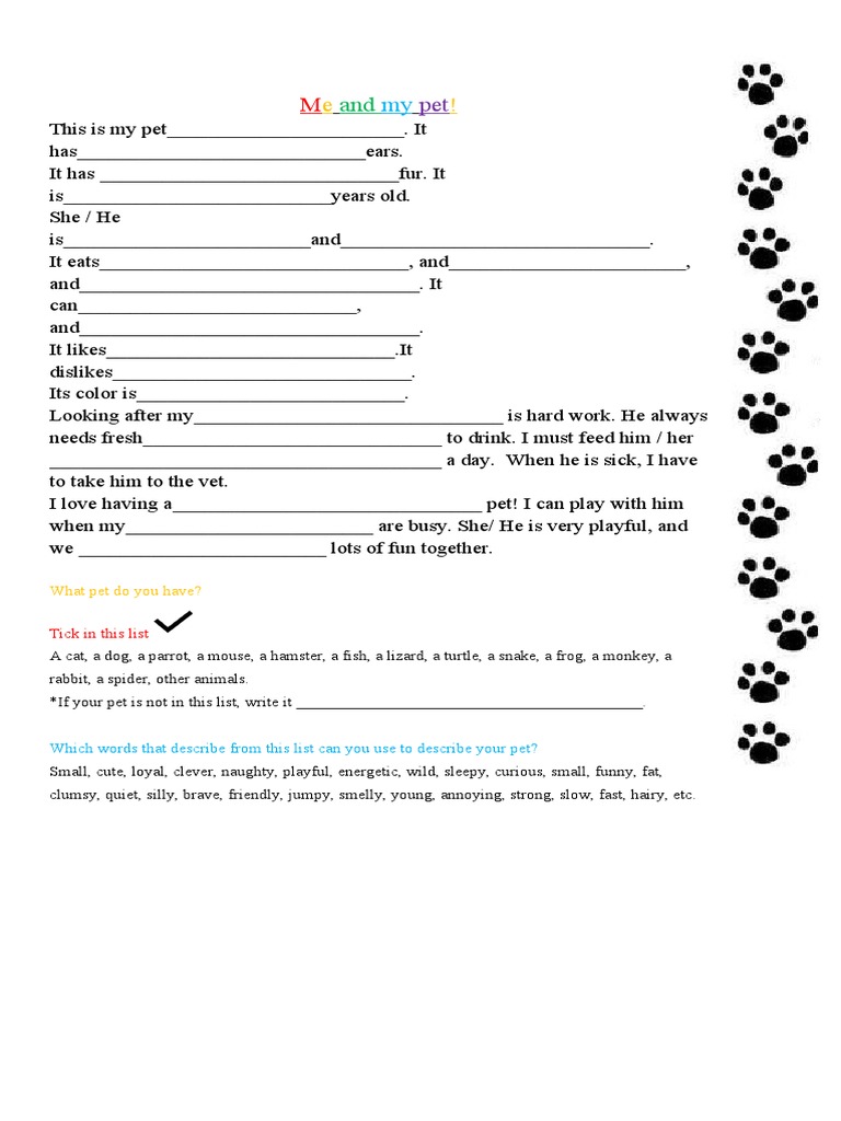 Me and My Pet (Final Project) | PDF