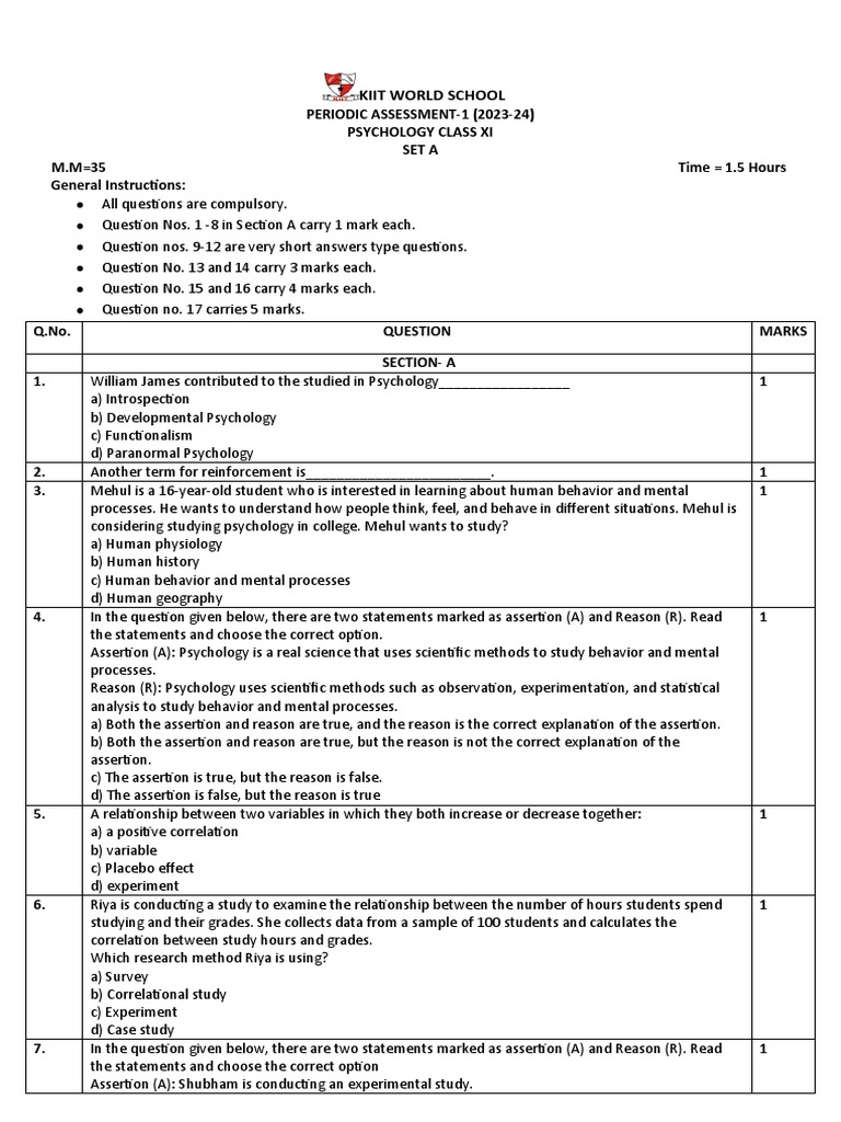 Pa-1 Psy Paper Xi Final | PDF | Psychology | Psychological Trauma Pa-1 Psy Paper Xi Final | PDF | Psychology | Psychological Trauma