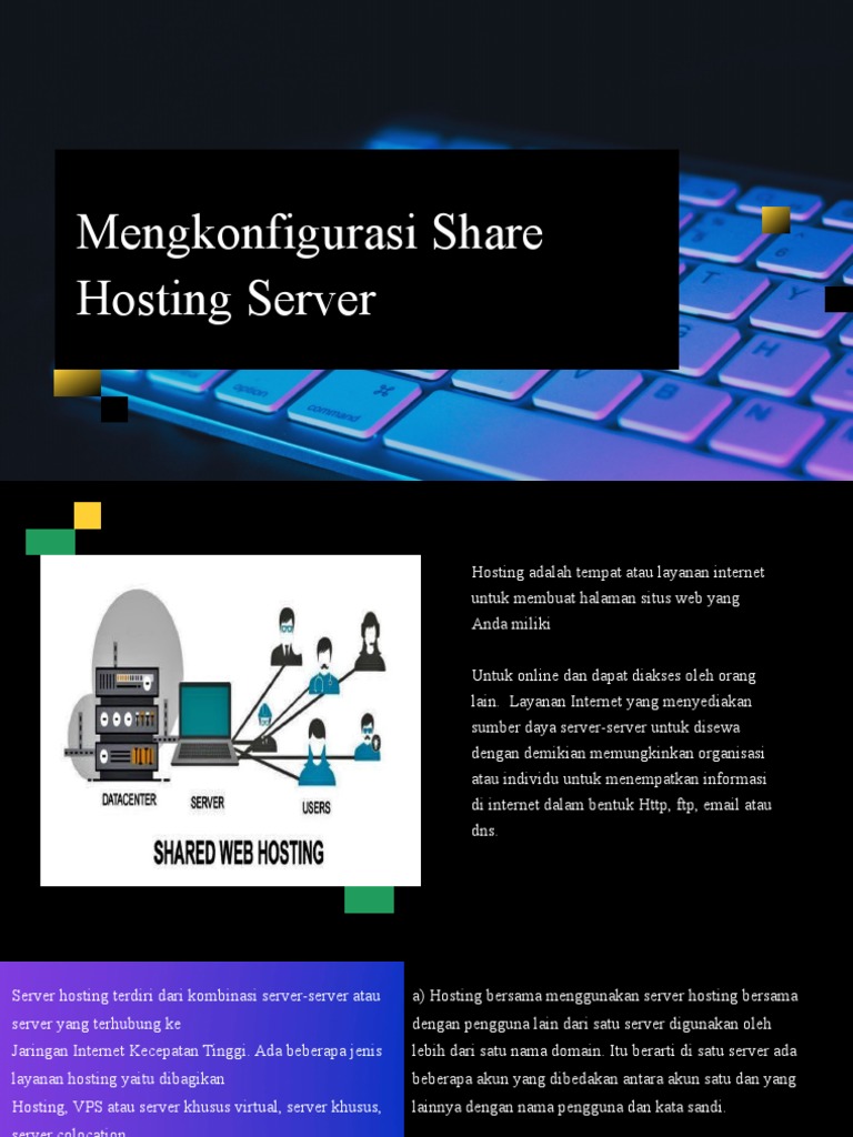 Mengkonfigurasi Share Hosting Server | PDF