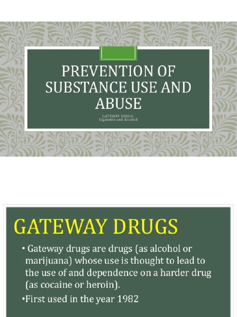 Gateway Drugs | PDF