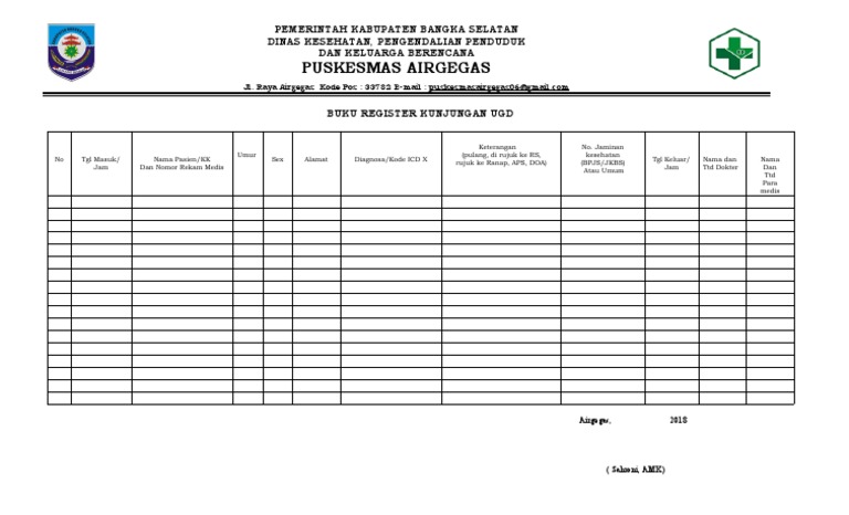 Buku Register Ugd | PDF