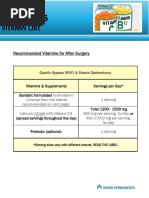 ASMBS Vitamin Guidelines for Surgery | PDF