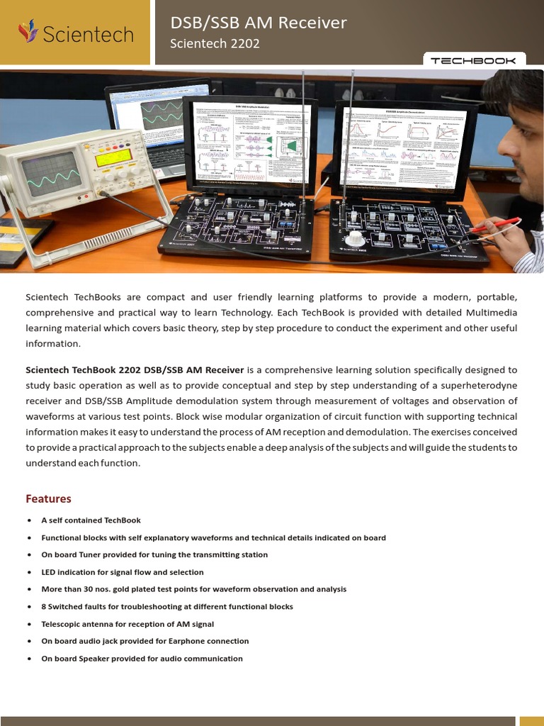 DSB SSB Am Receiver Traner Kit Scientech 2202 | PDF