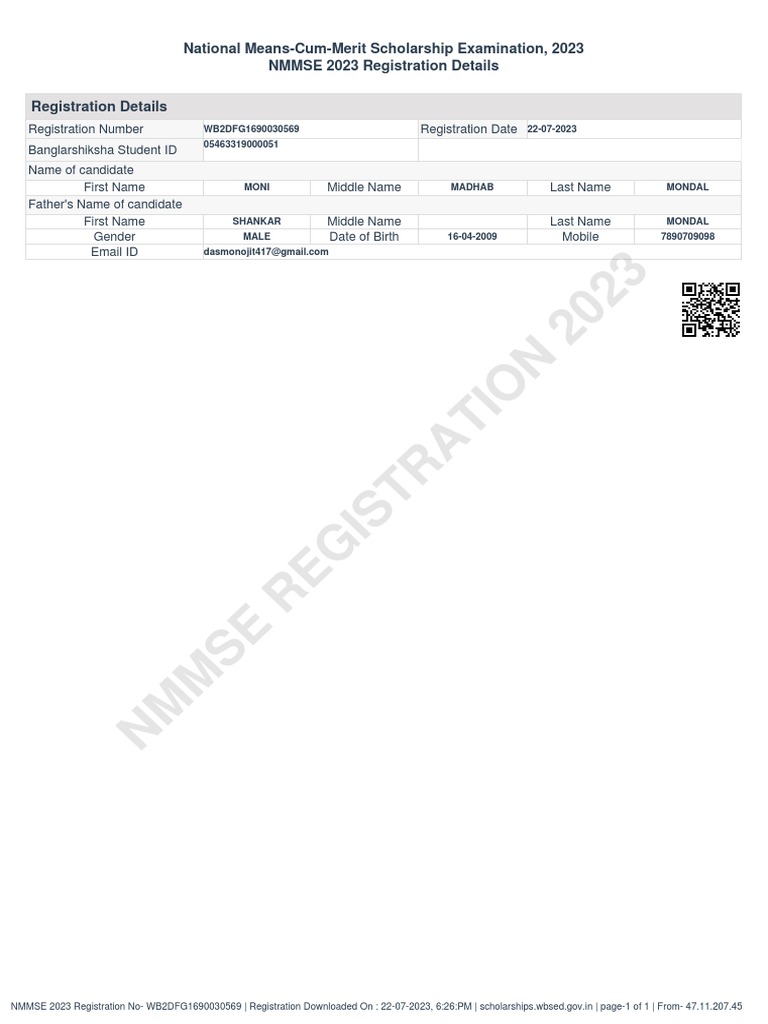 NMMSE 2023 Registration Info | PDF