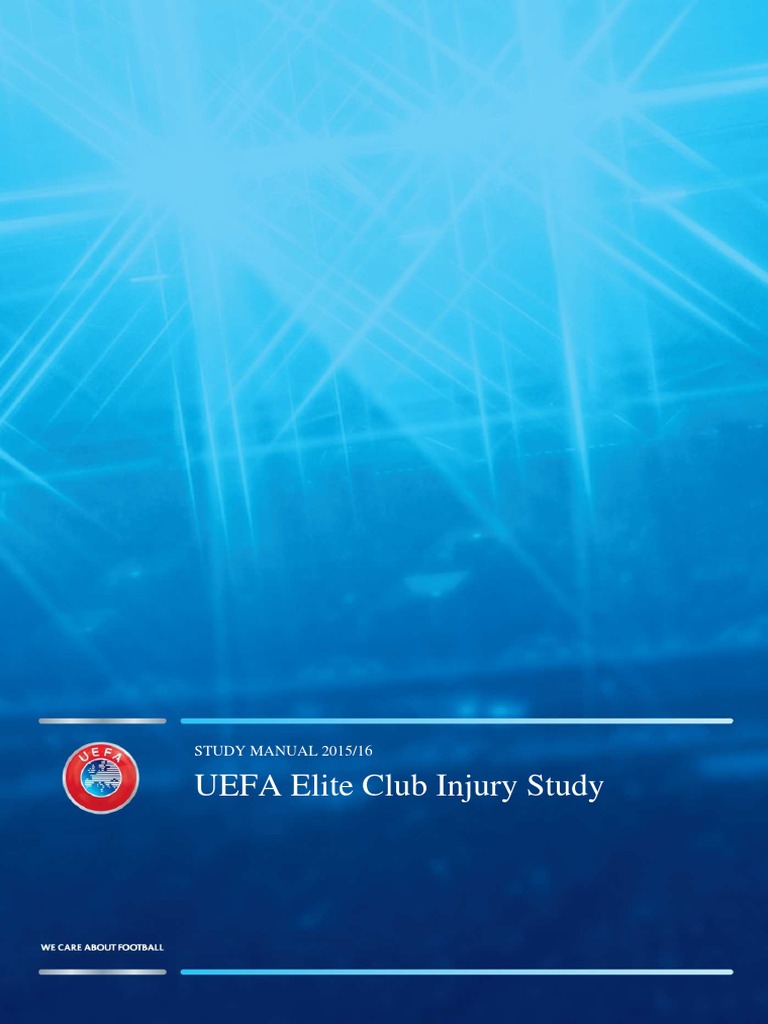 UEFA Elite Club Injury Study Manual 2015/16 | PDF