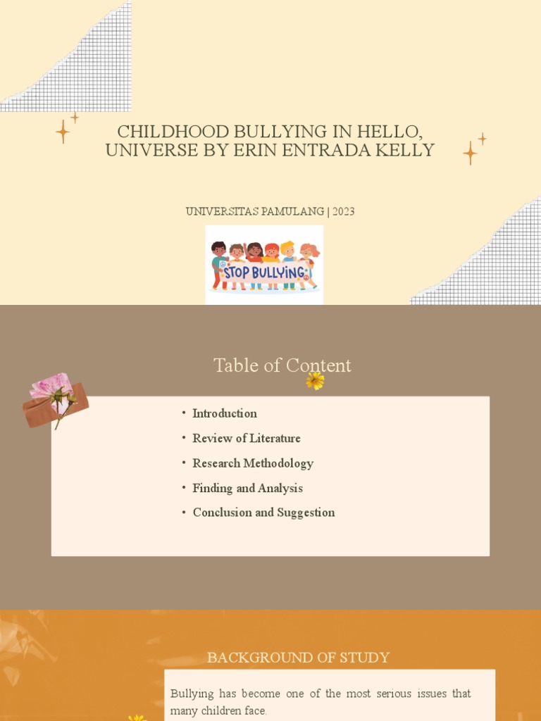 Childhood Bullying in Hello, Universe by Erin - Siska Wulan Dari | PDF ...
