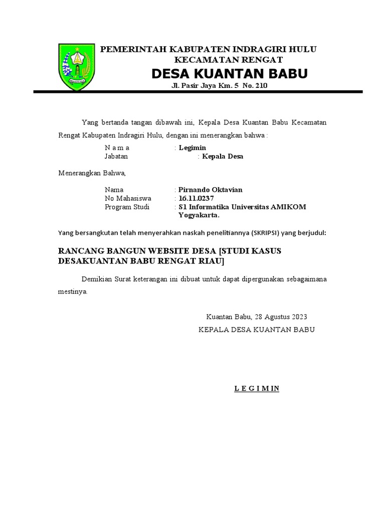 Surat Bukti Penyerahan | PDF