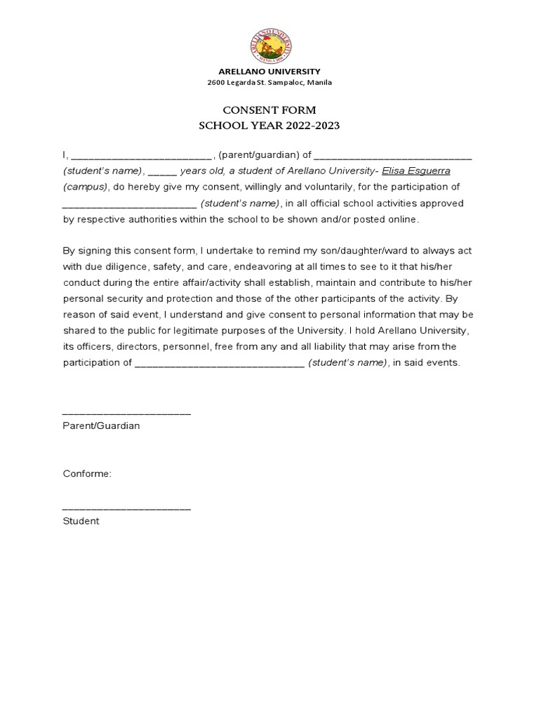 Consent Form | PDF