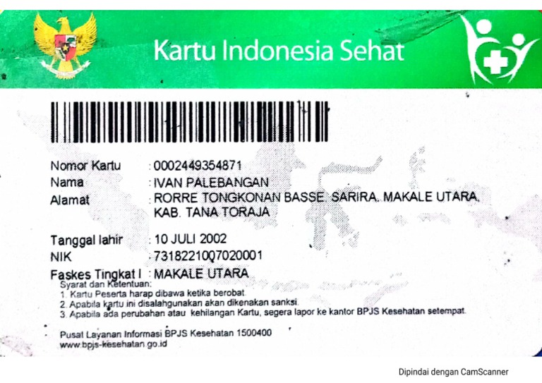 Kartu Asuransi Kesehatan (BPJS) | PDF