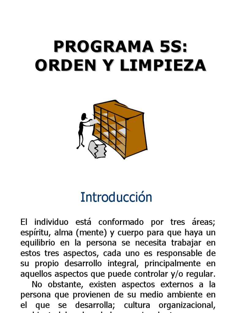Programa 5S Orden y Limpieza | PDF | Business