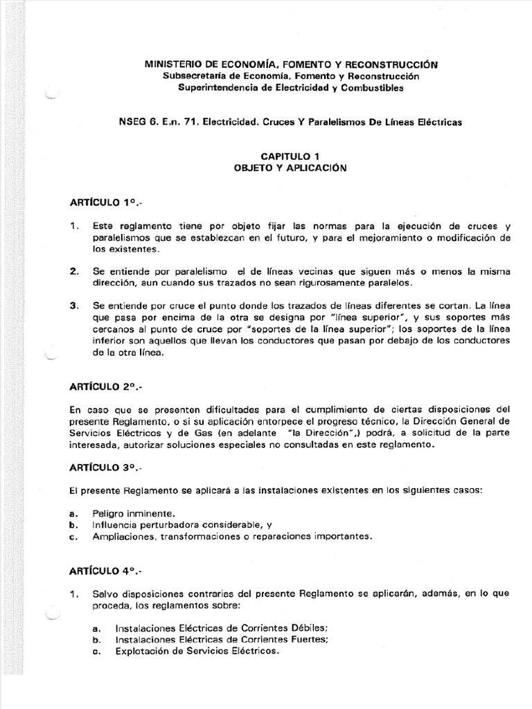 Nseg 6 En.71 Cruces y Paralelismos | PDF