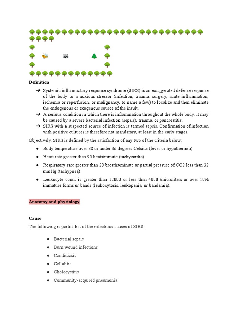SIRS | PDF | Sepsis | Health Sciences